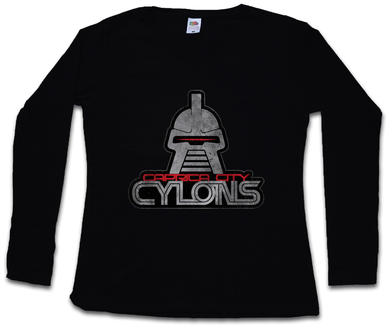 CAPRICA CITY CYLONS WOMEN LONG SLEEVE T-SHIRT Battlestar TV Series ...