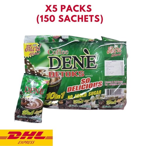 5x Dene Fiber Coffee Instant Mix 10 in 1 Weight Management 30 sachets ...