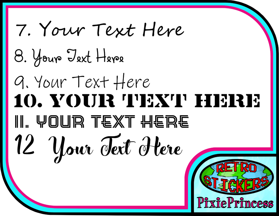 Personalised Business Sticker Custom Wall Decal Vinyl Design Your Own ...