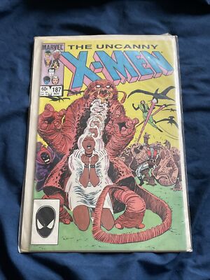 The Uncanny X-Men 187 VF/NM 1st Appearance of Naze, Chris Claremont ...