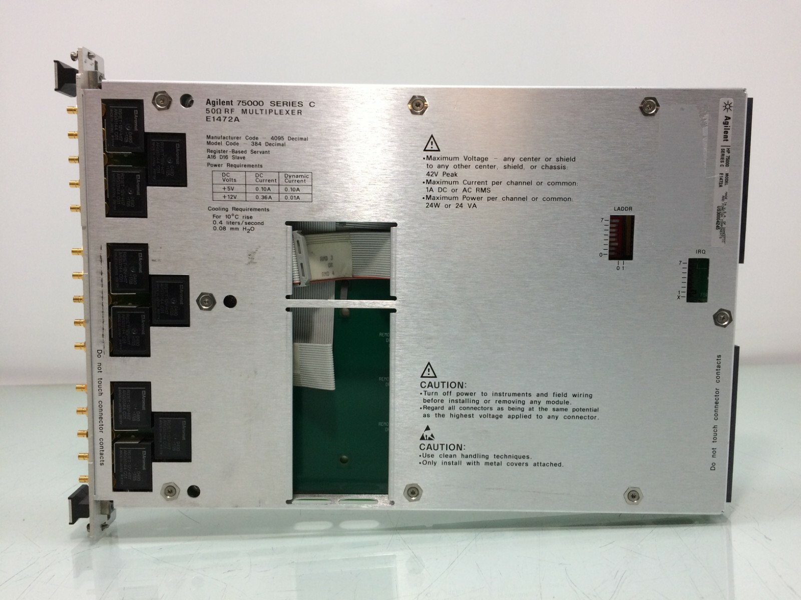 Agilent+E1472A+50+Ohm+RF+Multiplexer+for+75000+Series+C+VXI+Module for ...