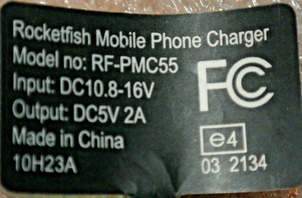 Rocketfish Premium Micro USB Car Charger 8ft 3.1 RF-PMC55 Rapid Dual ...