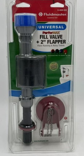 Fluidmaster Performax Universal Toilet Fill Valve And Flapper Kit K ...