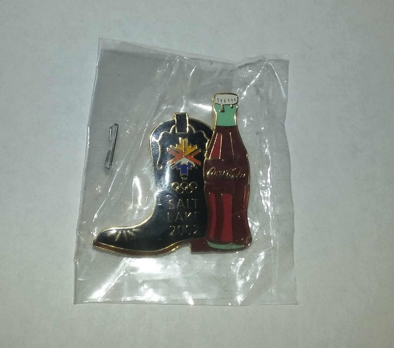 2002 Winter Olympics Salt Lake City Coca Cola Cowboy Boot Pin NEW | eBay