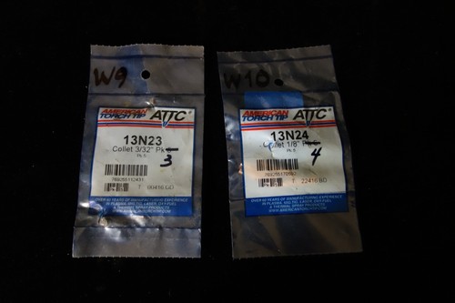 American Torch Welding Collets, 2 Sizes 13N23 & 13N24, 7 PCS, New | eBay