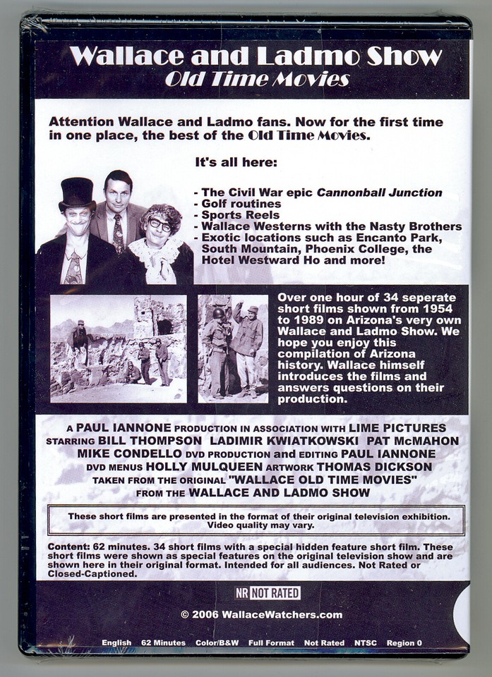 Wallace and Ladmo Old Time Movies DVD direct from Wallace Watchers | eBay