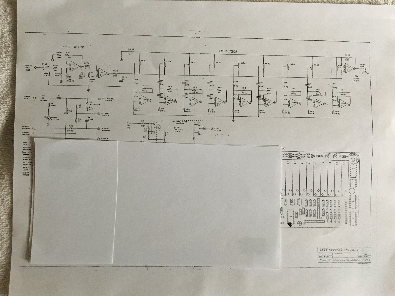 ZAPCO - PEQ/SEQ EQUALIZER - SET-UP AND WIRING DIAGRAM - HIGH QUALITY ...