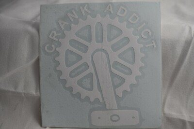 CRANK ADDICT VINYL DECAL, BIKE, BICYCLE CRANK, RIDER, RACING | eBay UK