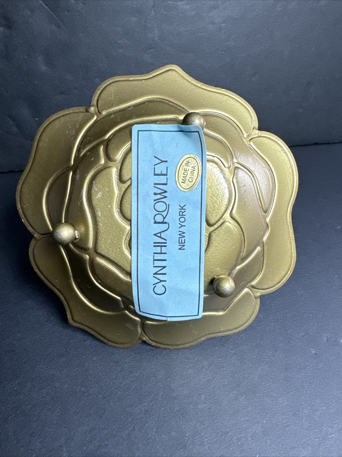 Cynthia Rowley Enamel Ring Holder Jewelry/Trinket Dish Bird & Flower ...