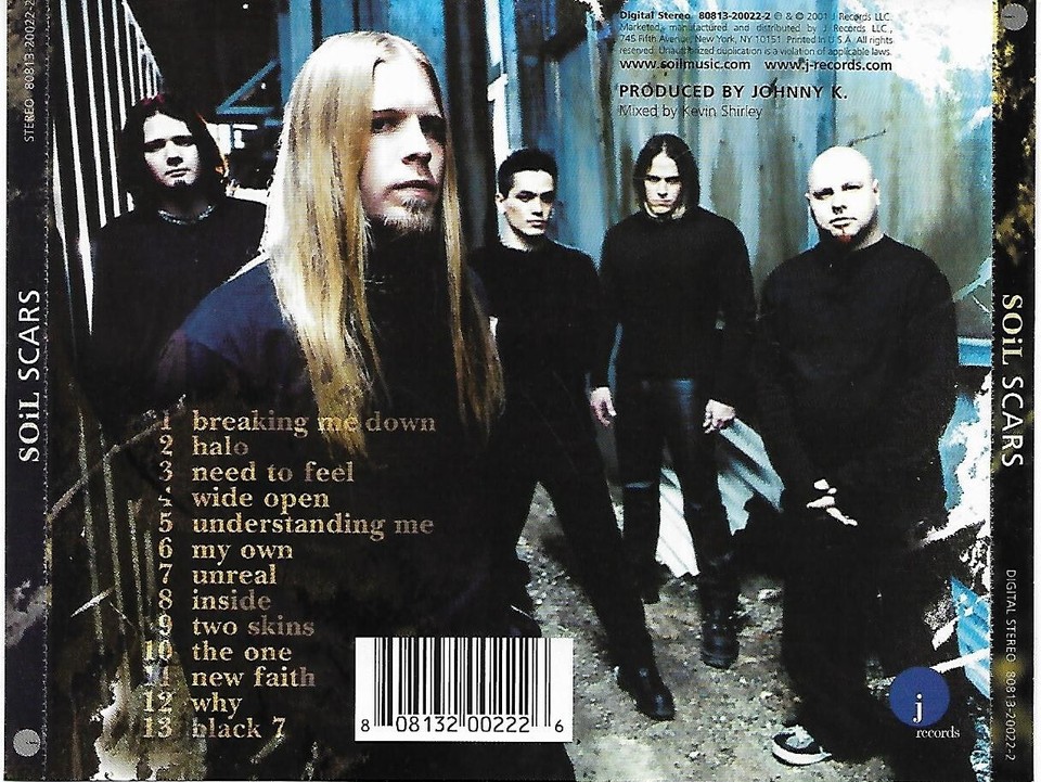 Soil - Scar CD - 2001 J Records 80813-20022-2 808132002226 | eBay