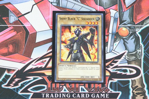 YuGiOh Shiny Black "C" Squadder IGAS-EN092 1st Edition Common | eBay