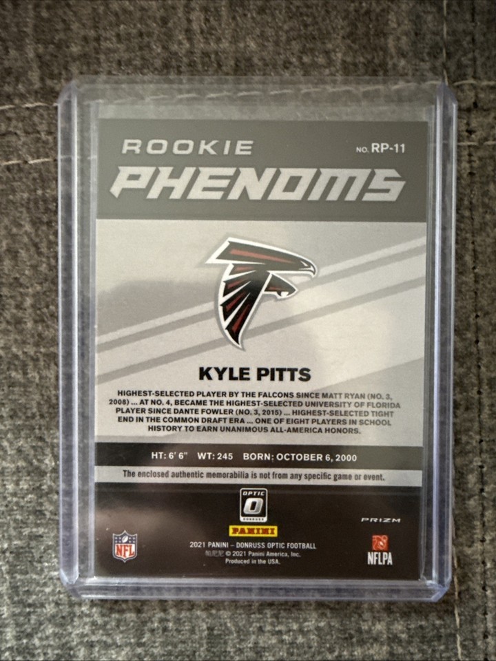 2021 Panini Donruss Optic - Rookie Phenoms Kyle Pitts #RP-11 Red Prizm ...
