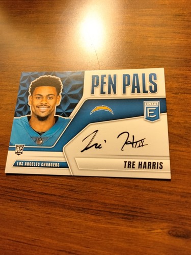2025 Donruss Elite Pen Pals Tre Harris Black ink autograph card RC auto ...