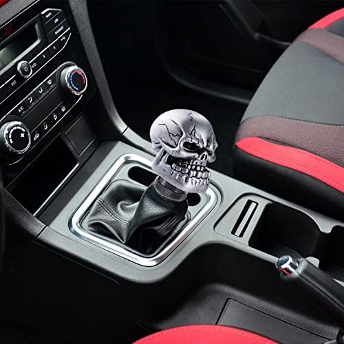 Skull Gear Shift Knob - Universal Skeleton Shifter Handle for Manual ...