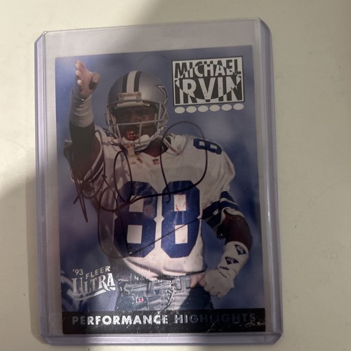 michael irvin autograph card | eBay