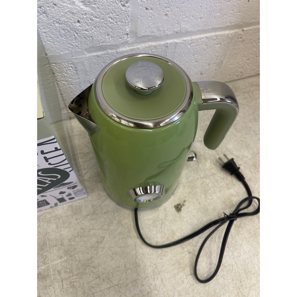 SUSTEAS Electric Kettle 57oz Hot Tea Kettle Water Boiler w Thermometer ...