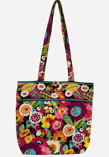Vera Bradley Tote Shoulder Bag VA VA BLOOM Shopping Bag 13" X 14 ...