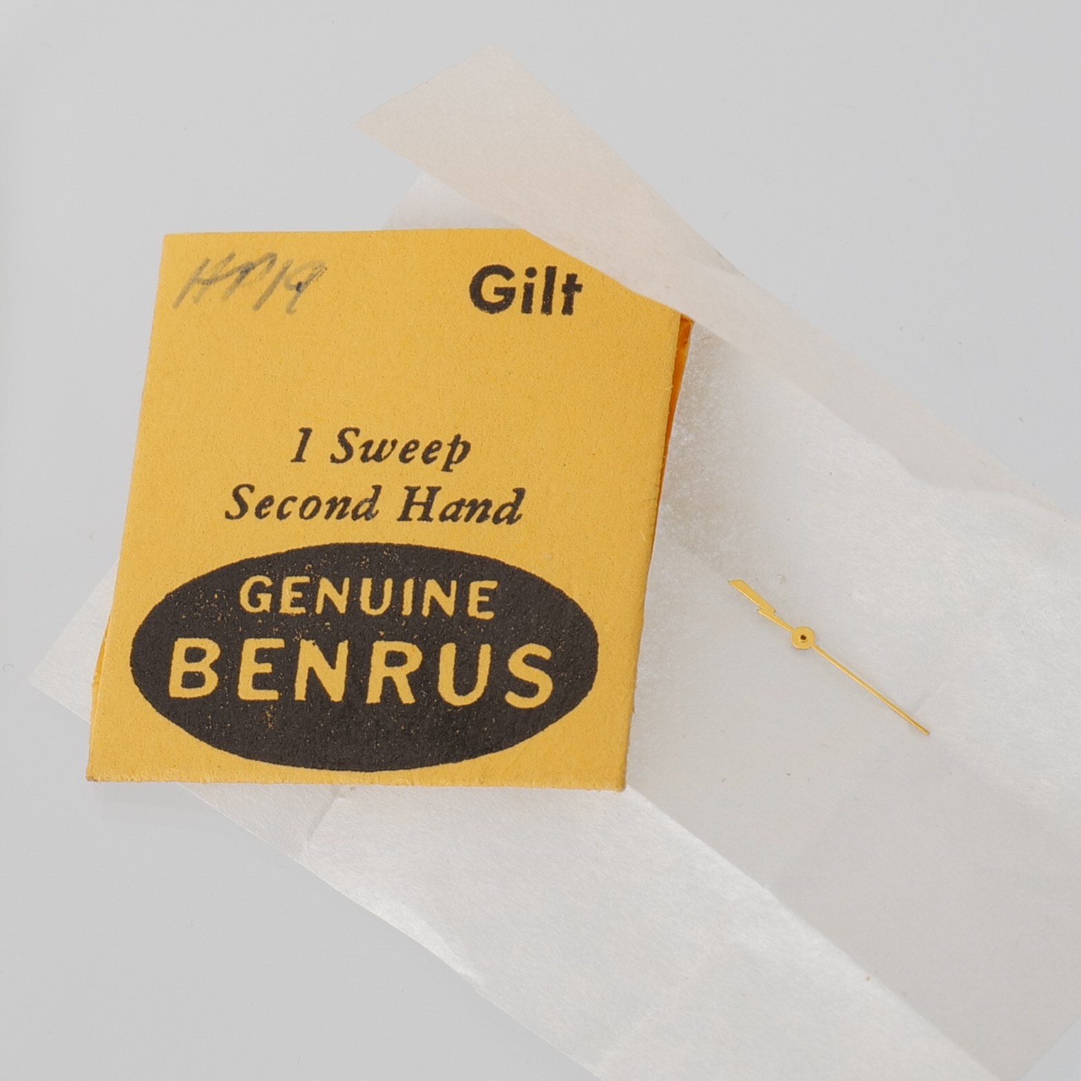 Benrus HP19, ESA 9200 Watch Seconds Hand Part Gilt Gold 7mm Watchmakers ...