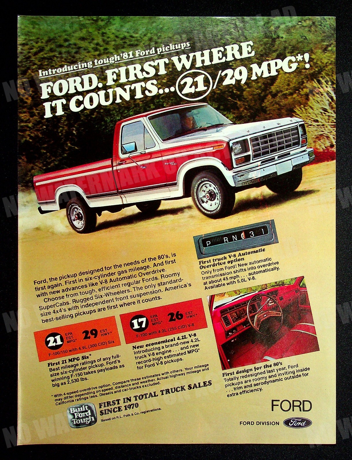 Ford Ranger Truck 1980 Trade Print Magazine Ad Poster ADVERT | eBay