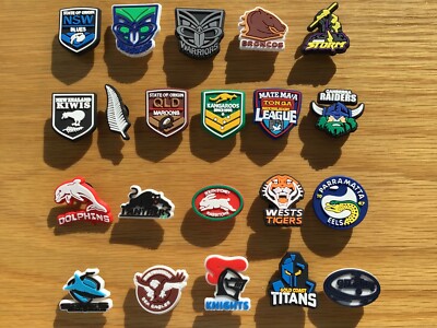 NRL National Rugby League Crocs Shoe Charms | eBay Australia