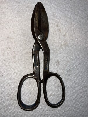 Vintage BLUE BIRD TIN SNIPS SHEARS 7" SHEET METAL HAND TOOLS FORGED ...