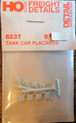Detail Associates HO #6237 Tank Car Parts -- Placards pkg(8) Plastic | eBay