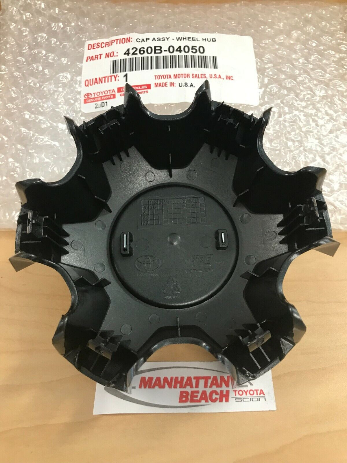 Factory OEM 2016-2023 Toyota Tacoma Dark Charcoal center cap P/N 4260B ...