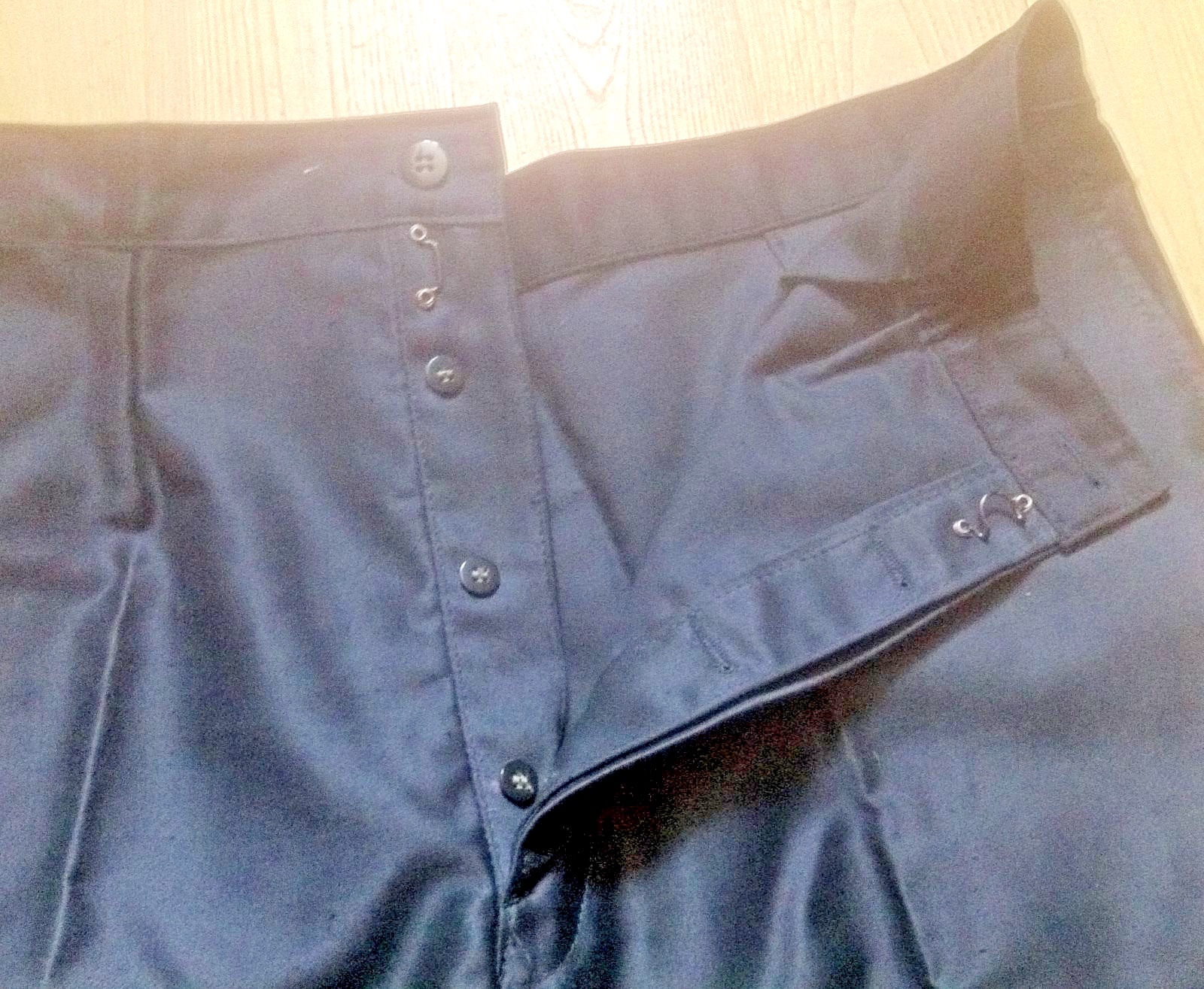 FRENCH JANKEY 1940s MEN RAILROAD WORK CHORE PANTS ~BL… - Gem