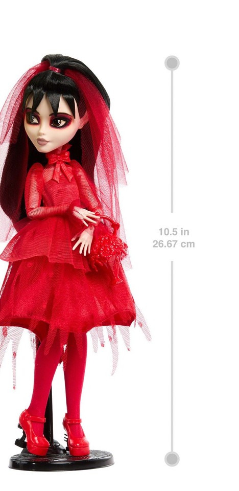 PRESALE 2025 Monster High Skullector Beetlejuice LYDIA DEETZ DOLL ONLY ...