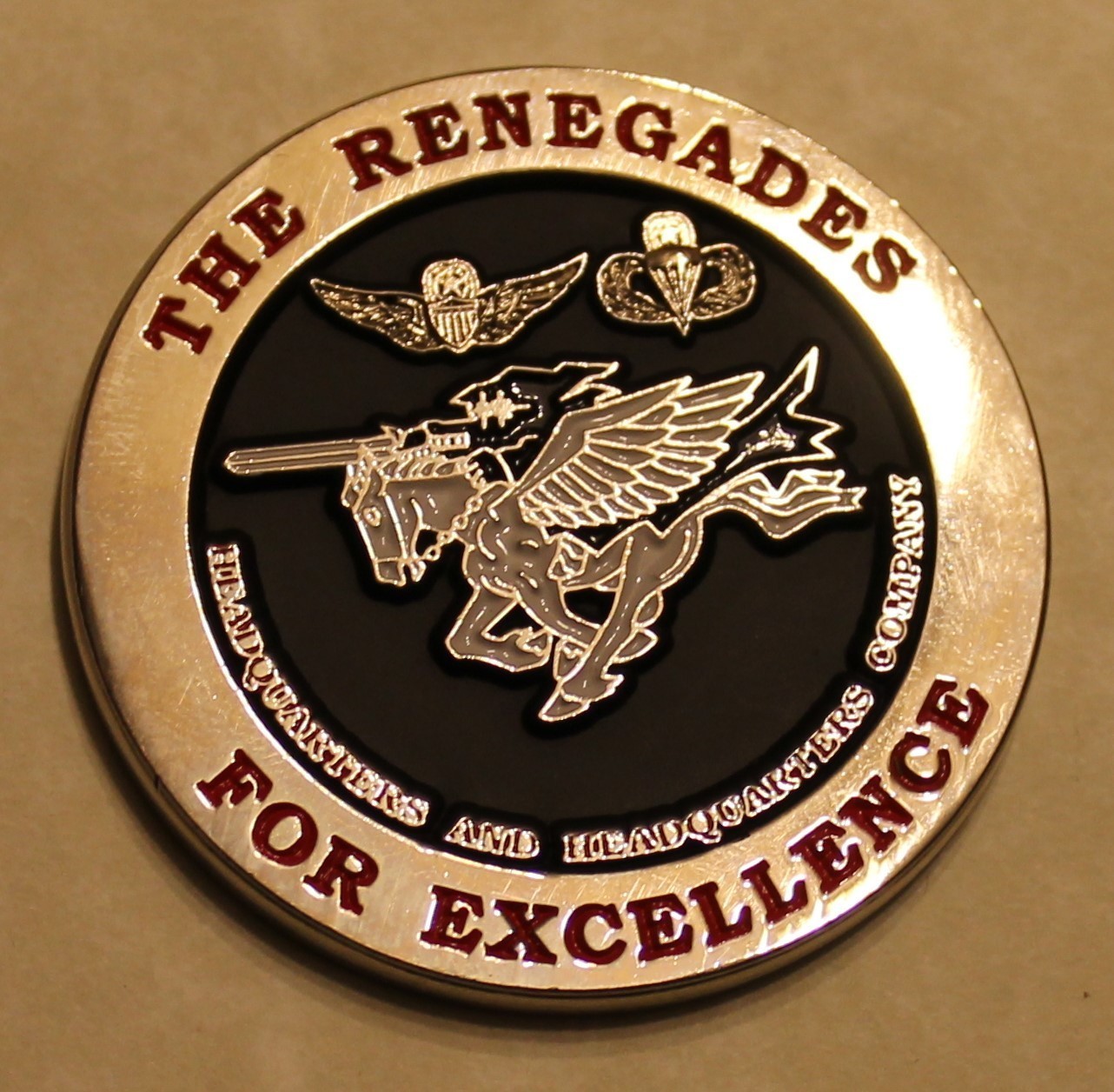 160th SOAR (Airborne) Night Stalkers The Renegades Army Challenge Coin ...