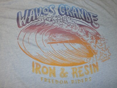 IRON AND RESIN APPAREL WAVOS GRANDE HAND MADE IN USA 100% SOFT COTTON ...