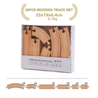 Wooden Train Track Set Toy Railway Expansion Pack for Kids Gift 10-57 ...