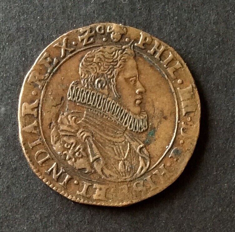 Spanish Netherlands - Philip IV - Token 1624 Brussels - Superb portrait ...