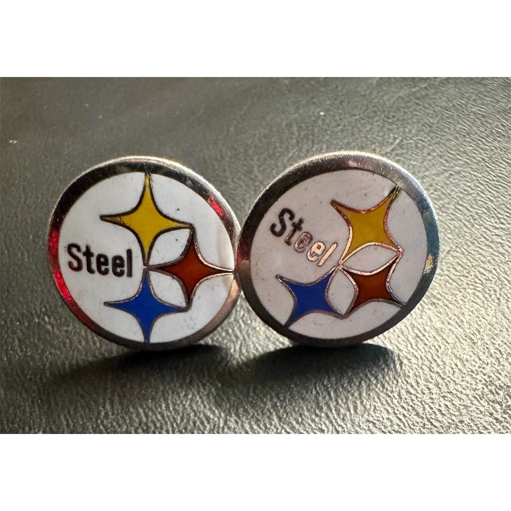 Vintage Pittsburgh Steelers Steelmark Logo Cufflinks … - Gem