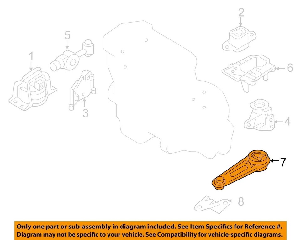 Nissan Genuine 11360Ed000 Buffer Assy-Engine Mounting Rear 11360-Ed000 ...