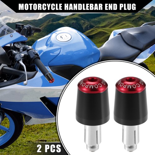 2 Pcs Motorcycle Handlebar End Plug 7/8" 22mm Handle Grip for Honda ...