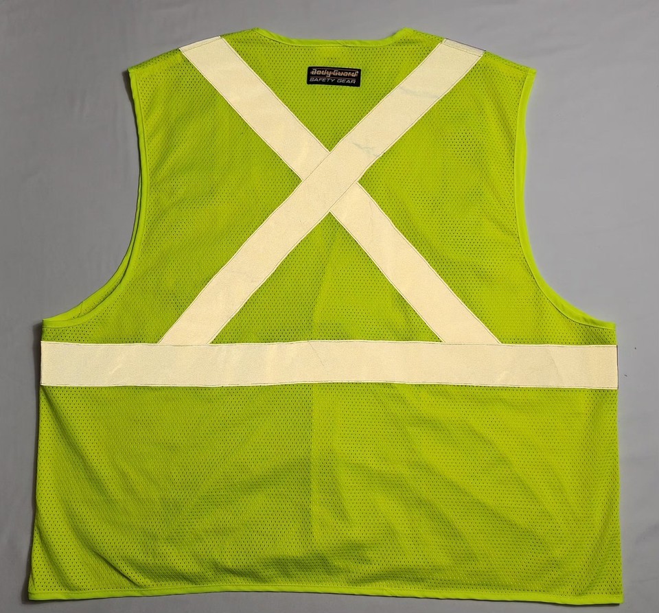 Body Guard Safety Gear L/XL High-Visibility Reflectibe Safety Vest Neon ...