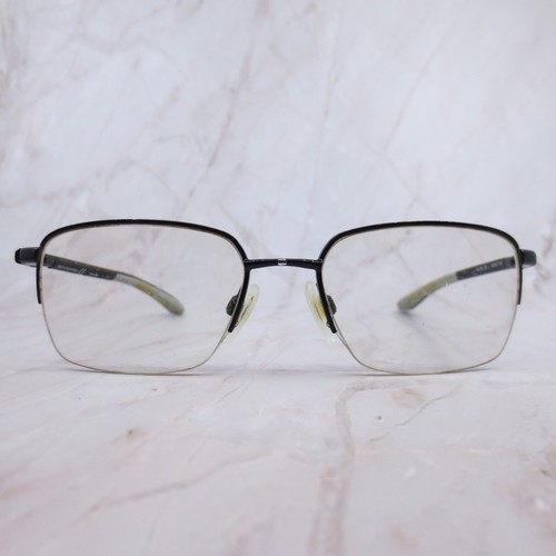 Nike Flexon Eyeglasses Frame 4300 003 Unisex Black Half Rim Rectangle ...