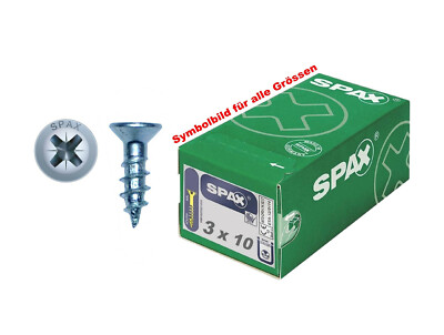 ABC Spax® Mini-Spanplattenschrauben 3 x 10 mm - (Menge wählbar) | eBay.de