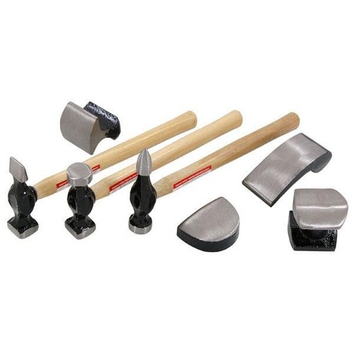 Neilsen 7Pc Auto Body Panel Beating Repair Kit Hammers & Dolly Set ...