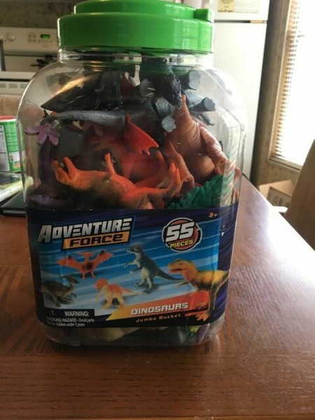 Adventure Force 55-piece Jumbo Bucket Play Set Dinosaurs for sale ...