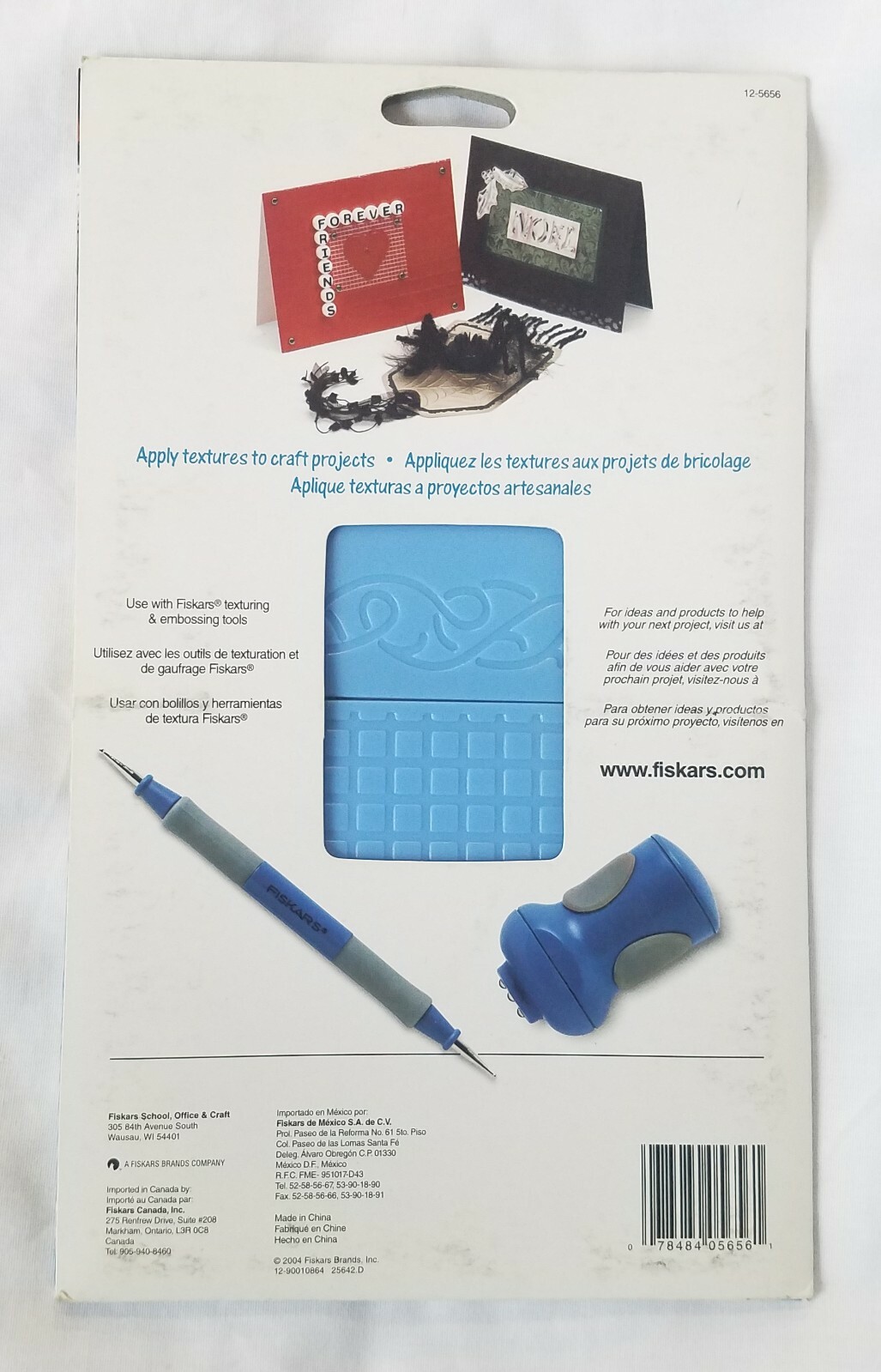 Fiskars Illusion Texture Plates w/ 4 Designs -Filigree Vines Netting ...