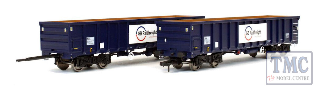 Dapol 4F-025-015 MJA GBRF Bogie Box Van 502027 & 028 :: Railway Models UK