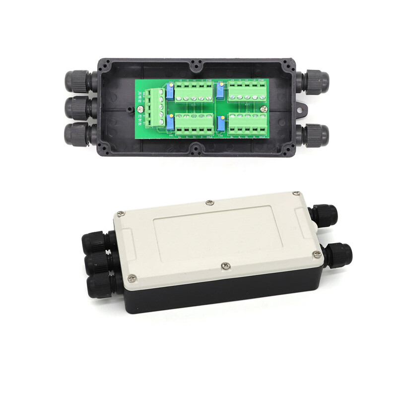 4 In to 1 Out Plastic White Load Cell Junction Box Summing Box for ...