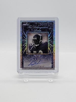 2022 Leaf In the Game Used RAY LEWIS Auto Autograph 8/20 - Ravens | eBay