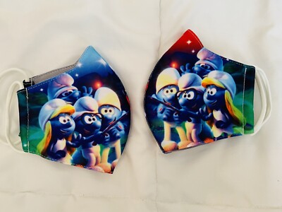 Kids Smurfs Face Mask | eBay