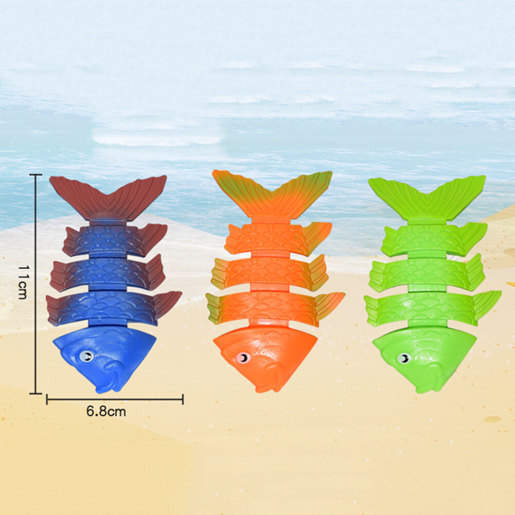 3pcs Underwater Training Children Pool Throwing Diving Game Toys ...