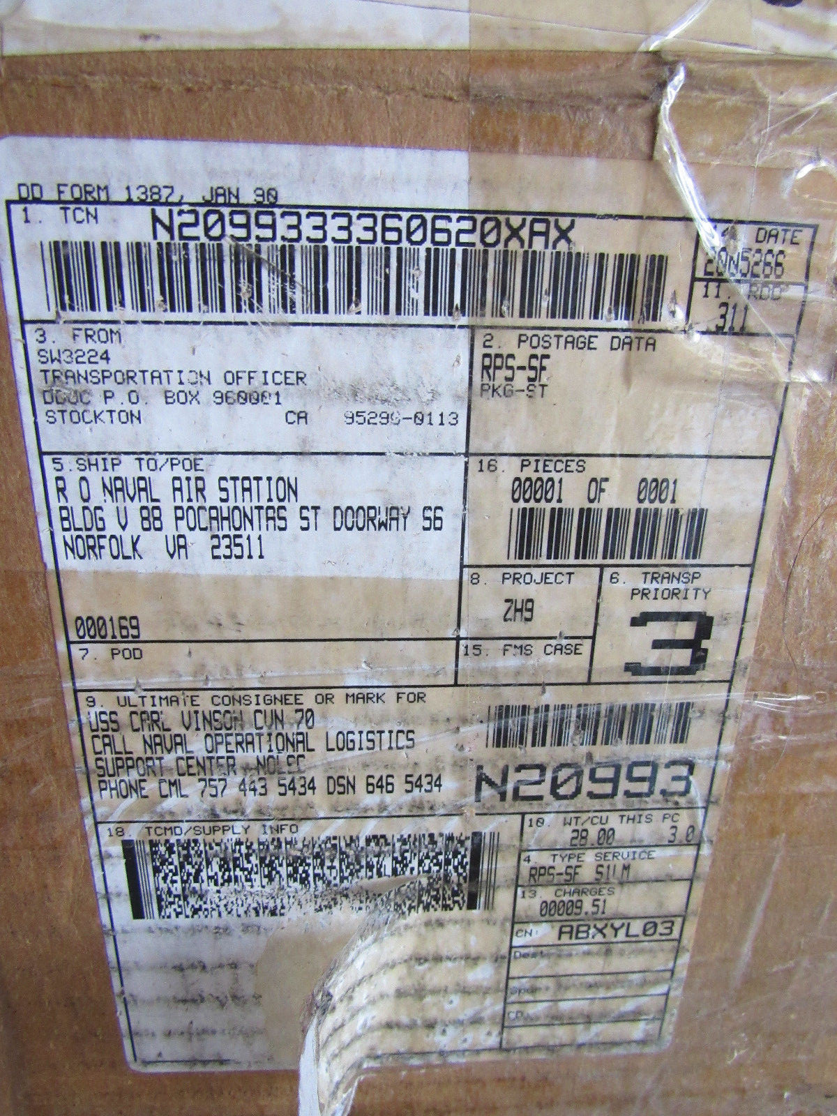 NIB Curtiss Wright Metallic Rectifier P/N 585F313H03 NSN 6120-01-234 ...