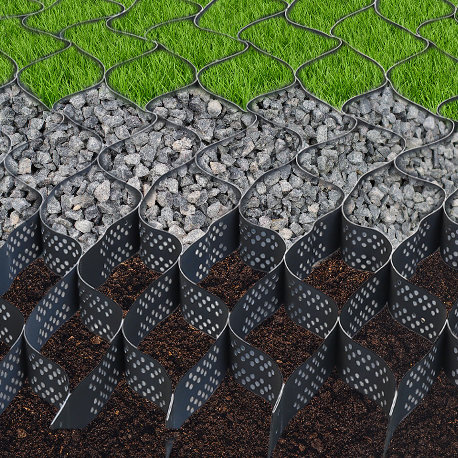 Geo Grid Ground Grid Geo Cell Grid Gravel | Grelly USA