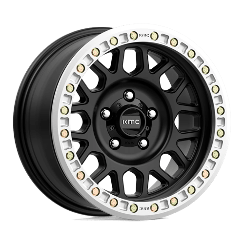 KMC KM234 Grenade Desert Beadlock Satin Black Rims: 17x8.5, 8x165.1/8x6 ...